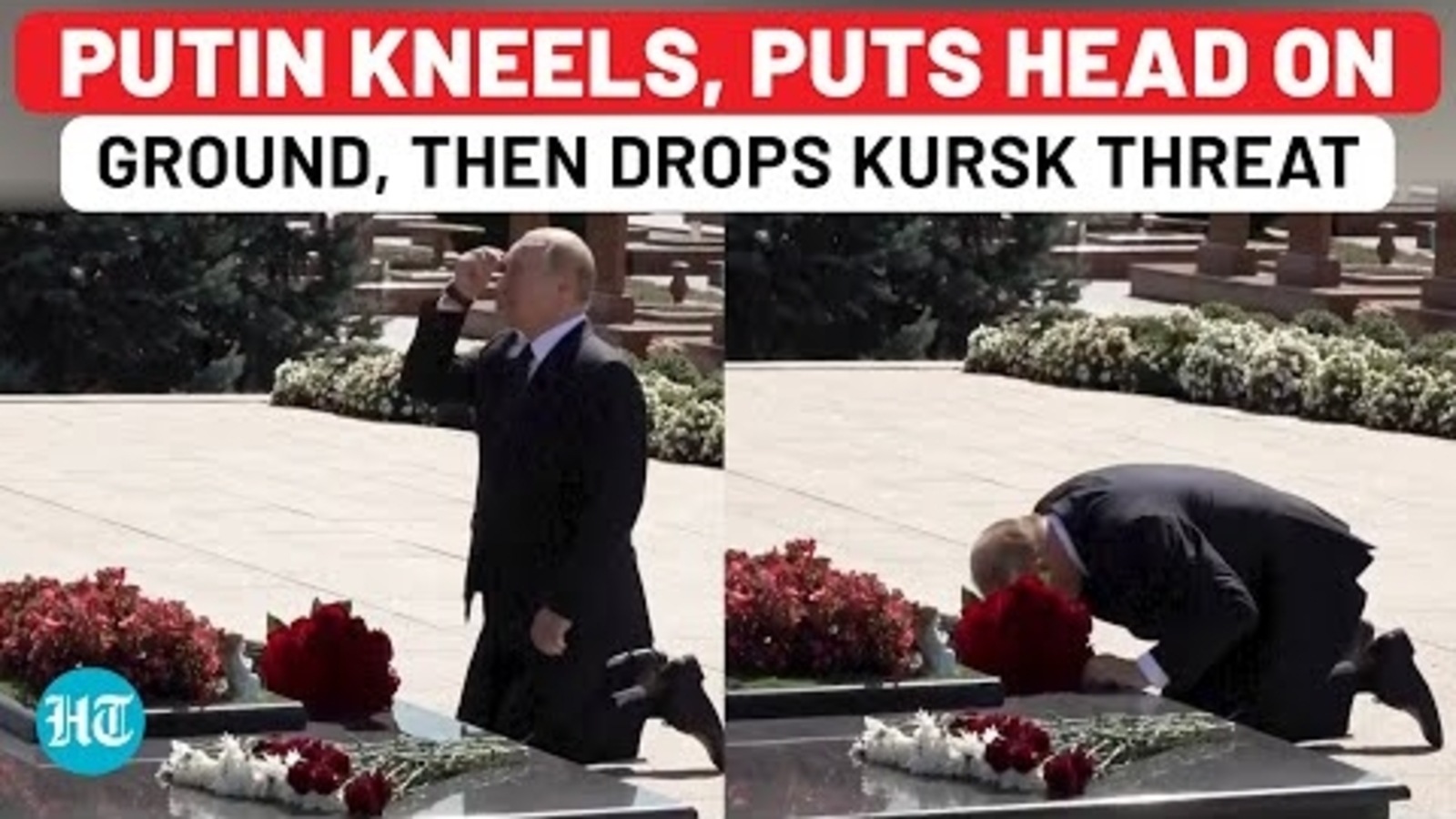 On Cam: Putin Kneels Down Then Drops Kursk Revenge Threat At Beslan ...