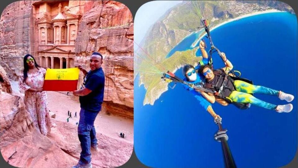 Flying Passport Youtubers Interview: 76 ದೇಶಗಳಲ್ಲಿ ಕನ್ನಡ ಬಾವುಟ ಹಾರಿಸಿದ ...