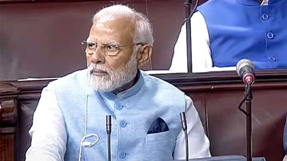 Modi Jacket: ಗಮನಸೆಳೆಯಿತು ಈ ದಿನ ಪ್ರಧಾನಿ ಮೋದಿ ಧರಿಸಿದ ನಸು ನೀಲಿ ಸದ್ರಿ ...