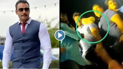 वादग्रस्त वक्तव्यामुळे भर गर्दीत अभिनेत्याला चप्पलेचा प्रसाद, Video ...