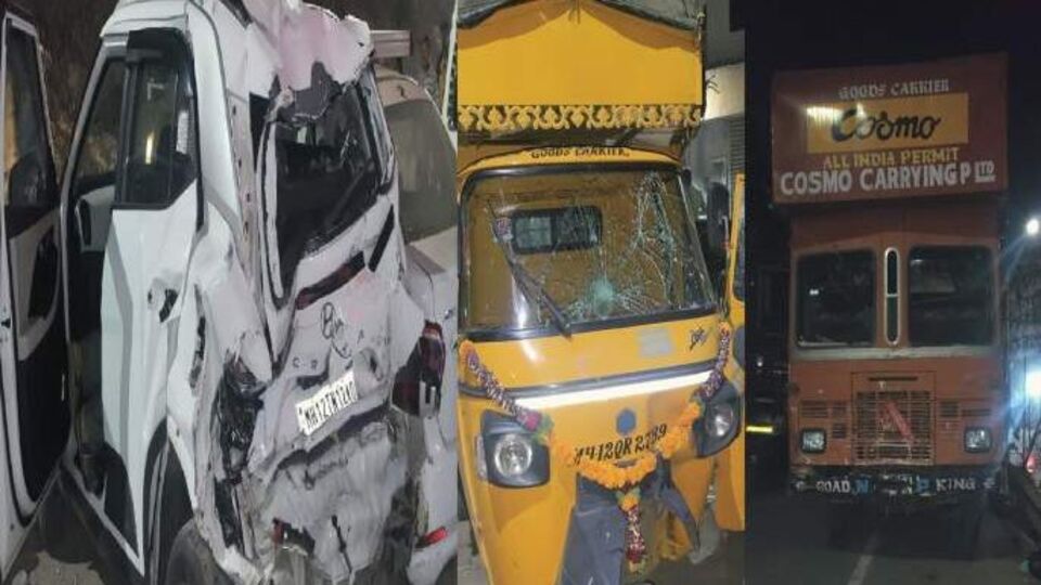 Navale bridge accident : नवले पुलाजवळ अपघाताची मालिका सुरूच; ब्रेक फेल ...