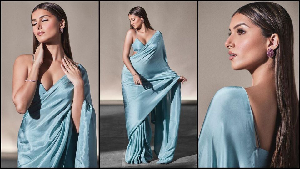 Tara Sutaria Look: डिपनेक ब्लाऊजमध्ये तारा सुतारियाचे हॉट फोटोशूट, 'या ...