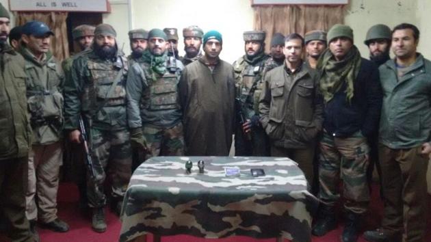 Hizbul Mujahideen Militant Arrested In Kashmir Two Grenades Recovered