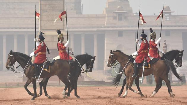 The regal splendour of the Rashtrapati Bhavan’s Change of the Guard ...