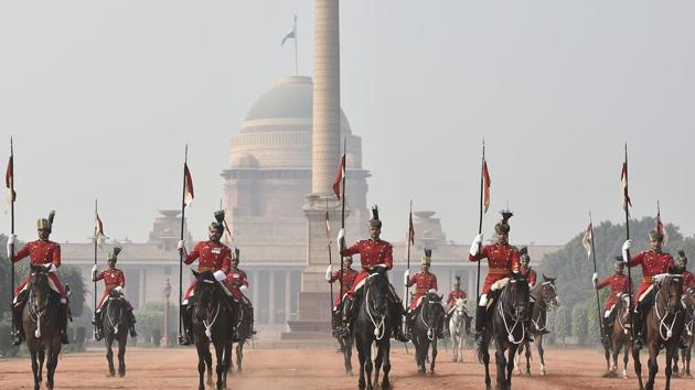 The regal splendour of the Rashtrapati Bhavan’s Change of the Guard ...