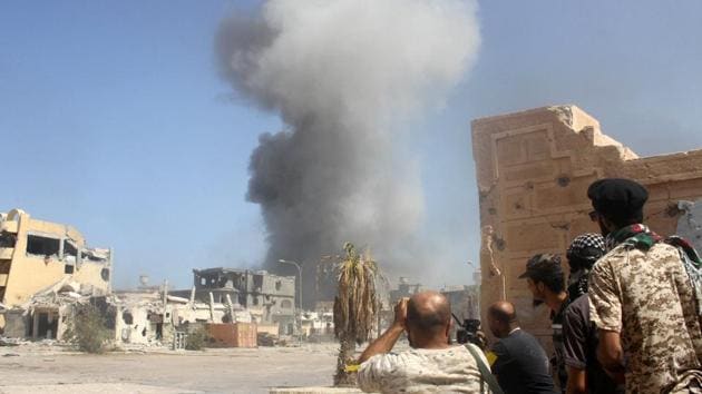Suicide bomber kills eight Libyan troops, IS claims responsibility ...