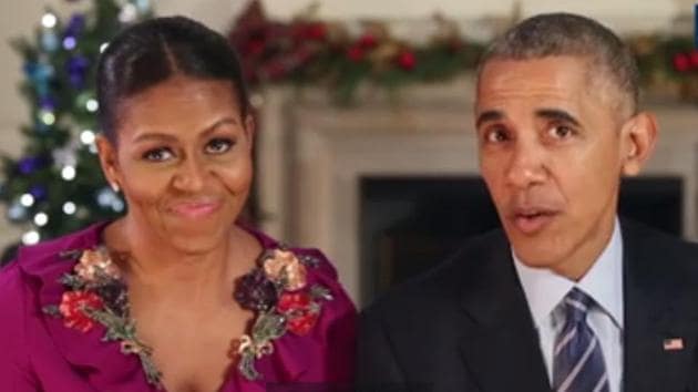 What the Obamas said in final Christmas message from White House ...