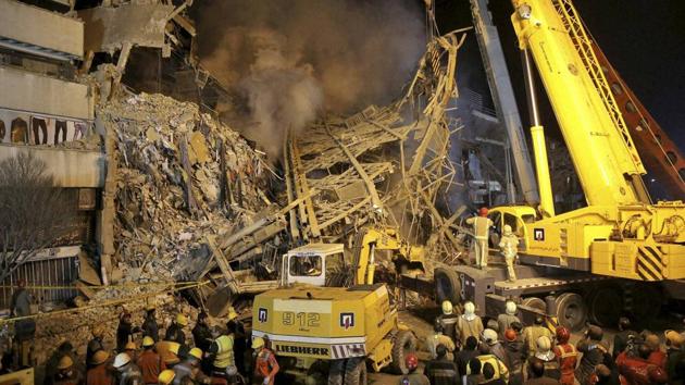 Iran: Rescuers searching for victims in rubble of Tehran building ...