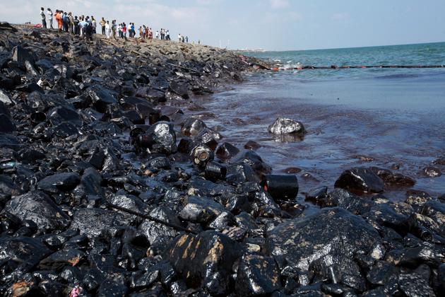 In Pics Chennai Joins Battle Against Oil Spill Cleanup Still Just