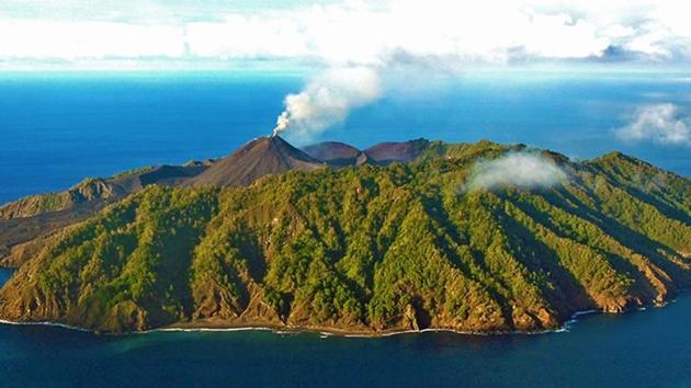 Barren Island volcano, India’s only live volcano, became active in ...