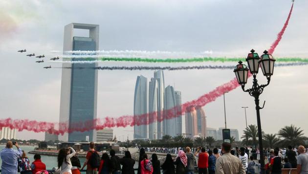 Union Fortress Live Military Demonstration held at Abu Dhabi’s Corniche ...