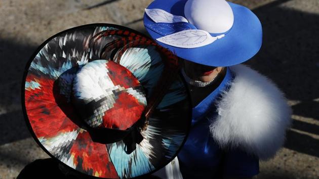 Fur, feathers, and felt hats: Ladies Day fashion at Cheltenham Festival ...