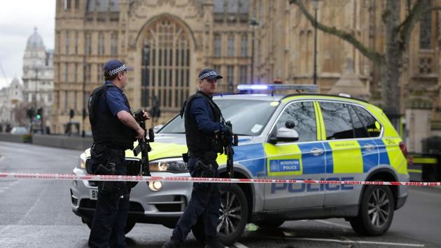 In pics: Chaos outside UK Parliament after a cop stabbed; assailant ...