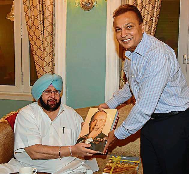 Capt Amarinder in Mumbai: Anil Ambani offers ‘cheaper’ power, metro ...