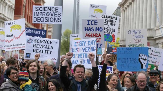 In Pics: Global ‘March for Science’ protests call for action on climate ...