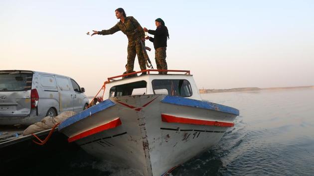 In pictures: A waterway lifeline for US-backed Syria force fighting IS ...