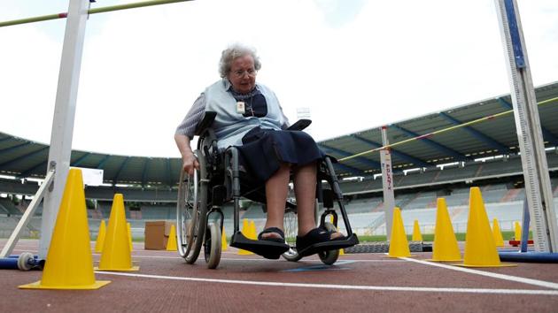 PHOTOS| Javelin throw, Wheelchair race: Seniors take aim at Olympics ...