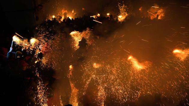 PHOTOS : The Spanish festival of La Patum in Berga | Hindustan Times