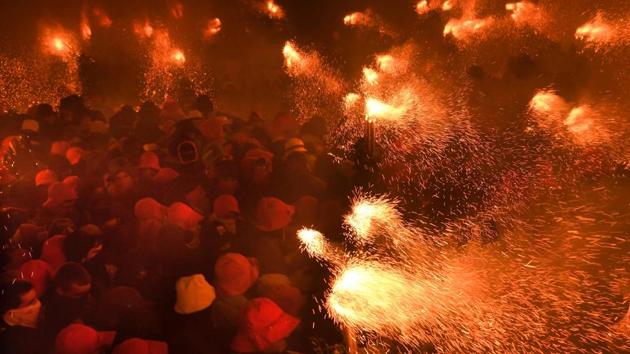 PHOTOS : The Spanish festival of La Patum in Berga | Hindustan Times
