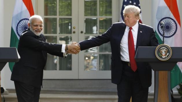 Of handshakes, a hug and ‘immense warmth’: When Modi met Trump ...