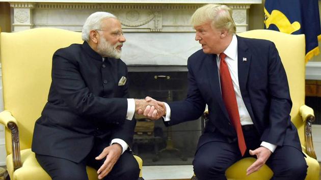 Of handshakes, a hug and ‘immense warmth’: When Modi met Trump ...