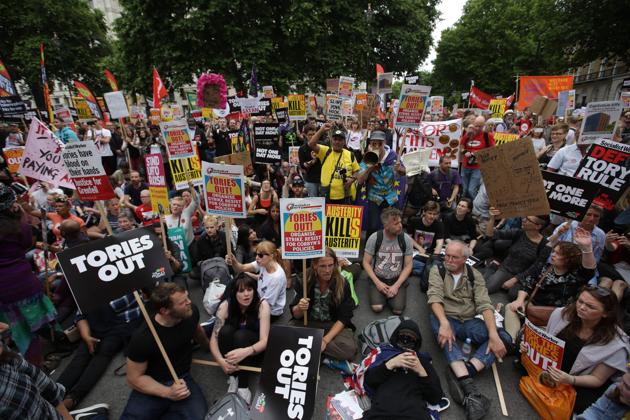 Thousands in London protest against austerity, PM | World News