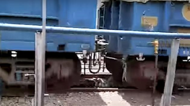 Miracle on tracks: Elderly man walks off unscathed after train runs ...