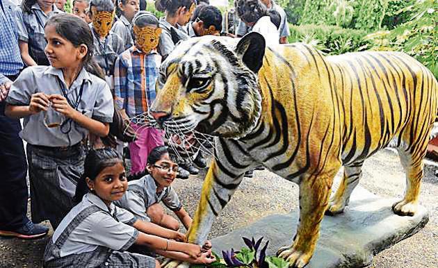 International Tiger Day: Schoolkids’ rakhi date with a Royal Bengal at ...