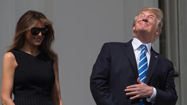 Twitter says Trump looking at solar eclipse without glasses sums up his ...