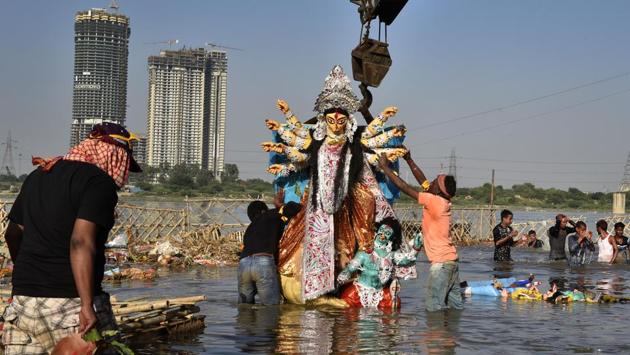 Photos: Devi immersed, Dussehra celebrated across the country ...