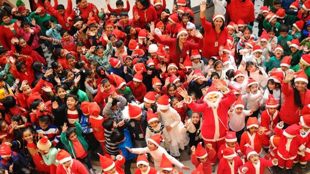 Photos: School kids celebrate Christmas in Punjab | Hindustan Times