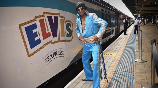 Photos: Elvis fans in their glittering best head to annual festival in ...
