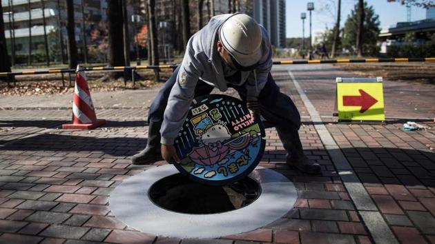 Photos: Manhole art on Japan’s sewers sparks new craze | Hindustan Times