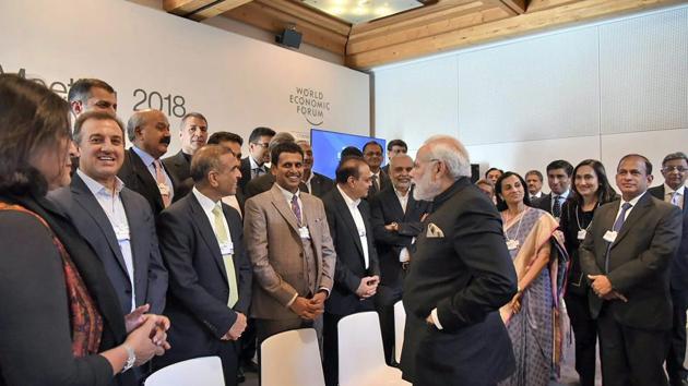 Davos 2018: Modi meets Indian CEOs with ‘together we can’ message ...