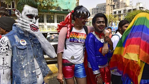 Photos: Sec 377 Quit India, says LGBT community as Mumbai marches with ...