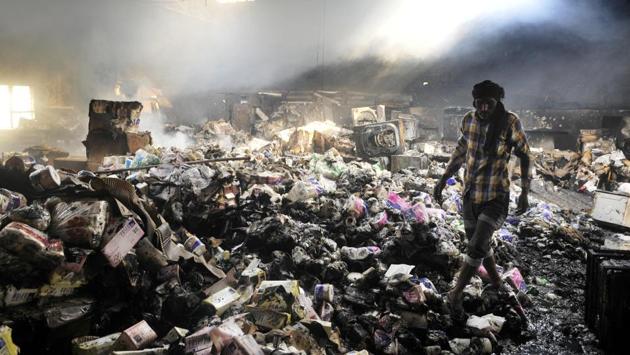 Goods destroyed in blaze at factory in Chandigarh Industrial Area ...