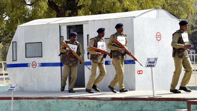Photos: At Rajasthan’s Deoli, CISF jawans train to secure Delhi Metro ...