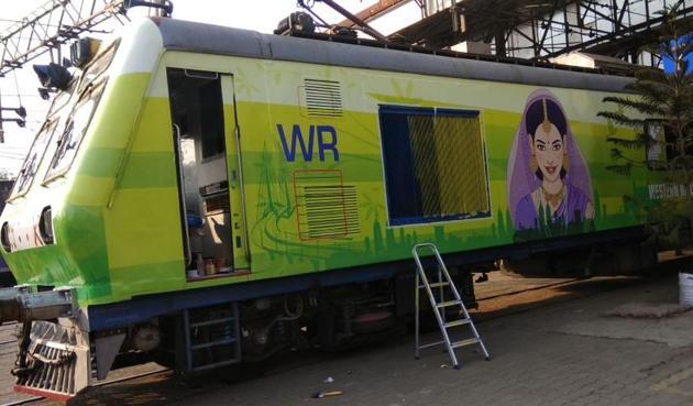 Mumbai’s got swag! First AC local train gets lime green makeover ...