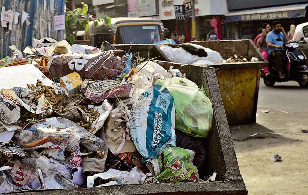 Heaps of plastic mount in Pune municipal corporation bins | Hindustan Times