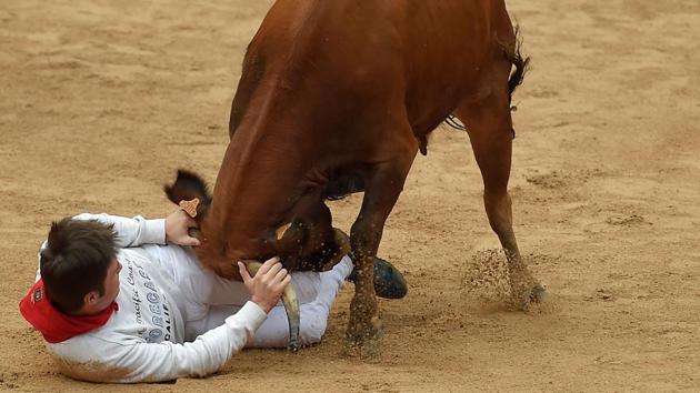 Photos: Pamplona’s annual bull runs return, protests in tow | Hindustan ...