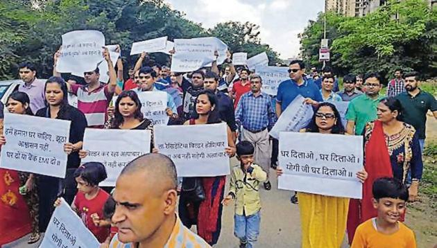 Failed to deliver housing project on time, buyers protest against ...