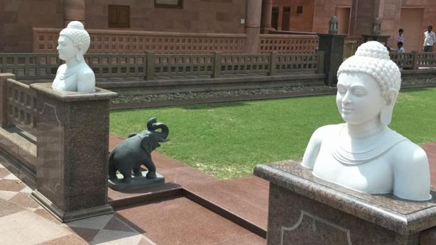 Sandstone carvings, domes and statues: A look at Mayawati’s 71,000 ...