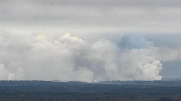 10,000 people evacuated after explosions at ammunition depot in Ukraine ...