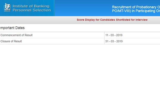 IBPS PO main result 2019 declared at ibps.in, check latest updates here ...