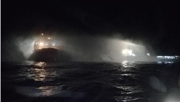 Coast Guard ships douse major fire on research vessel| India News