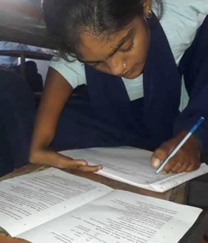 Meet Mamata, a specially-abled girl who writes with her feet ...