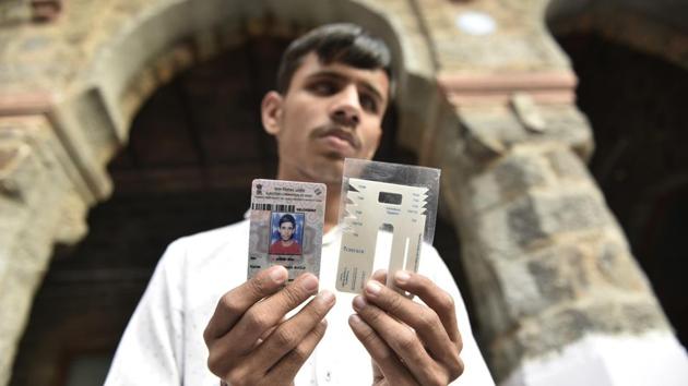 Photos: Braille-coded voter cards distributed to visually impaired ...