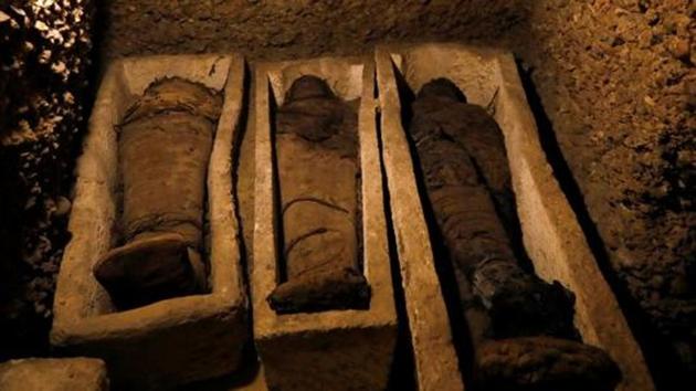Archaeologists uncover ancient tomb with mummies in Egypt | World News