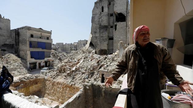 Photos: Living along the battered ruins of Aleppo’s former frontline ...