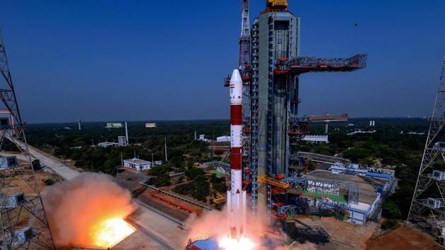 Indias Pslv Rocket Lifts Off With Radar Imaging Satellite Risat 2b